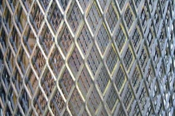 Square Expanded Aluminium Sheet Expanded Steel Screen For Noise Barrier